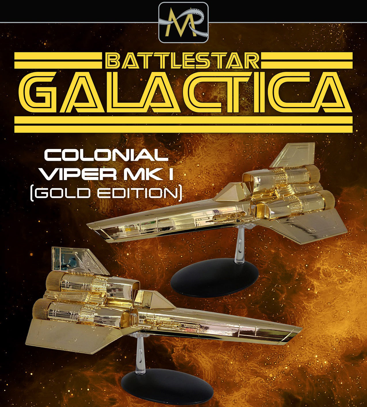 Battlestar Galactica Viper Mark I (TOS) Gold edition– Master Replicas